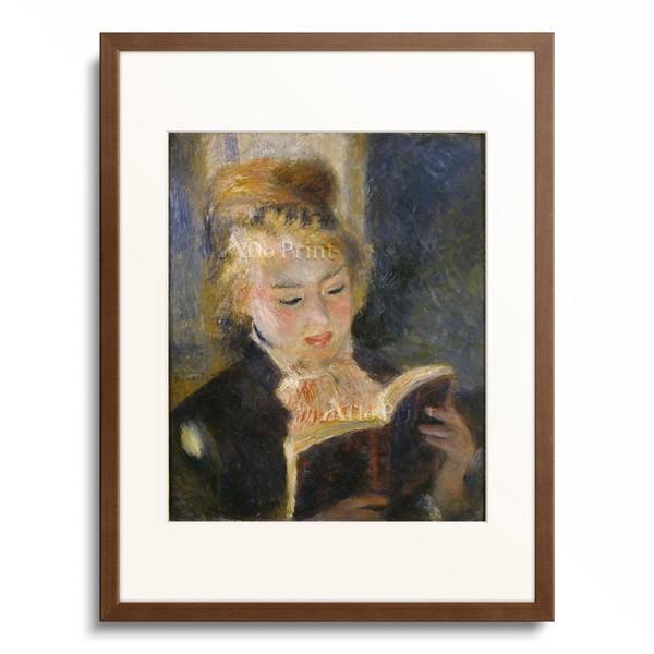 作家名： ピエール＝オーギュスト（オギュスト）・ルノワール  ( 1841年 - 1919年 ) タイトル：「読書する女」フランスの画家ジャンル： 印象派  Renoir, Auguste.French painter;1841-1919....