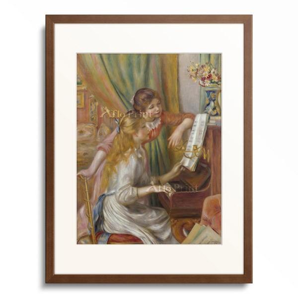 作家名： ピエール＝オーギュスト（オギュスト）・ルノワール  ( 1841年 - 1919年 ) タイトル： 「ピアノに寄る少女たち(ピアノに寄る娘たち)」フランスの画家ジャンル： 印象派 Renoir, Auguste/1841-1919...