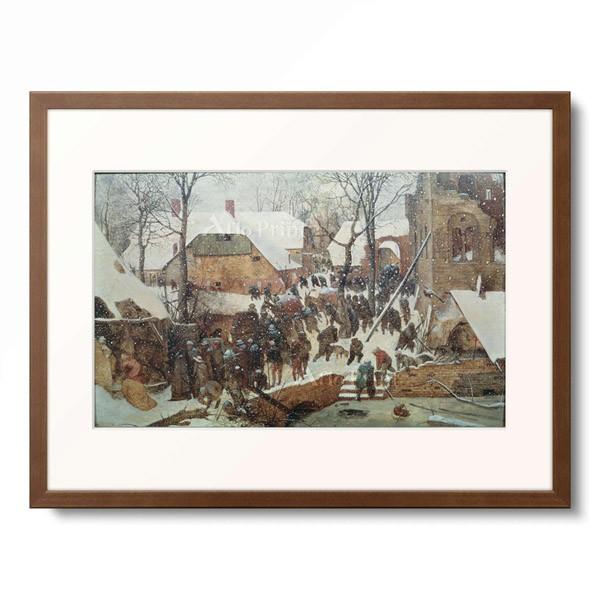 作家名： ピーテル・ブリューゲル 1世 ( 1525年頃 - 1569年 )タイトル：「雪中の東方三賢王の礼拝」国籍： フランドル　ネーデルランドジャンル　： 初期ネーデルランド絵画Bruegel, Pieter the Elder./15...