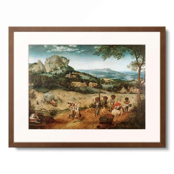 作家名： ピーテル・ブリューゲル 1世 ( 1525年頃 - 1569年 )タイトル：「干し草の収穫」国籍： フランドル　ネーデルランドジャンル　： 初期ネーデルランド絵画Bruegel, Pieter (Brueghel) the Eld...