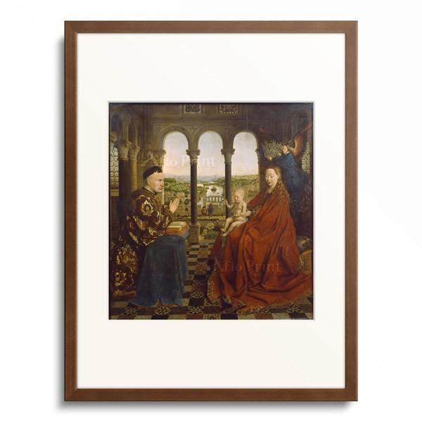 作家名： ヤン・ファン・エイク  ( 1395年 - 1441年 )タイトル：宰相ロランの聖母国籍： フランドル地方 ジャンル　： 北方ルネサンス　初期フランドル派 所蔵：ルーヴル美術館Artist： JAN VAN EYCKTitle： ...