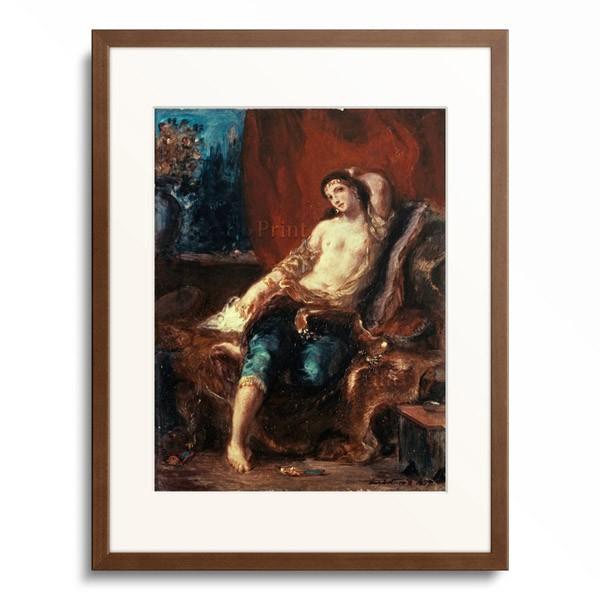 作家名： フェルディナン・ヴィクトール・ウジェーヌ・ドラクロワ ( 1798年 - 1863年 ) フランスの画家ジャンル： ロマン主義  Artist： EUGENE DELACROIXTitle： OdalisqueMedium： PA...