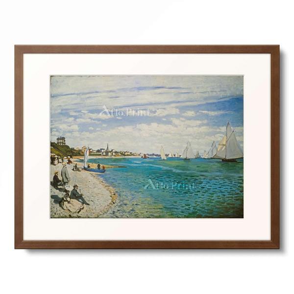 フランスの画家ジャンル： 印象派Artist： CLAUDE MONETTitle： Regates a Sainte-AdresseLocation： New York, Metropolitan Museum of ArtMedium：...