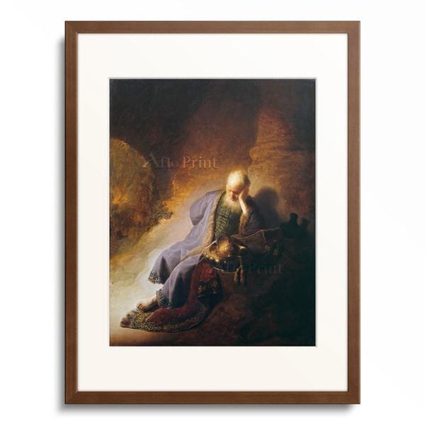 作家名： レンブラント・ファン・レイン  ( 1606年 - 1669年 ) タイトル：悲嘆にくれる預言者エレミア国籍： オランダ ジャンル　： バロック所蔵：アムステルダム国立美術館 Artist： HARMENSZ VAN RIJN R...