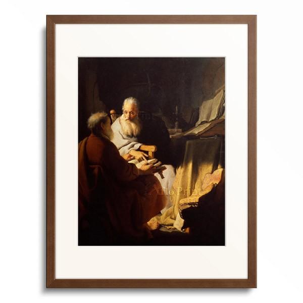 作家名： レンブラント・ファン・レイン  ( 1606年 - 1669年 ) 国籍： オランダ ジャンル　： バロック Artist： HARMENSZ VAN RIJN REMBRANDTTitle： Two Old Men Disput...