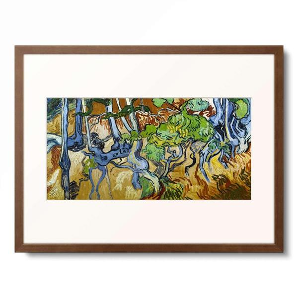 作家名： フィンセント・ファン・ゴッホ  ( 1853年 - 1890年 ) タイトル：木の根と幹国籍： オランダ ジャンル： ポスト印象派　後期印象派   Artist： VINCENT VAN GOGHTitle： Tree roots...