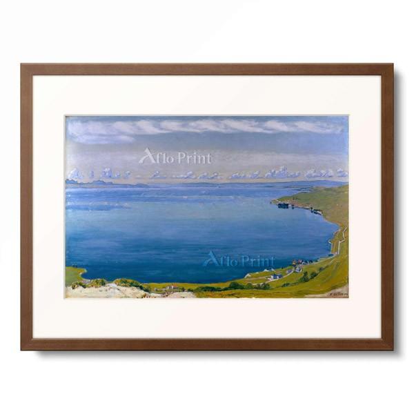 作家名：フェルディナント・ホドラー ( 1853年 - 1918年 )国籍：スイスジャンル：世紀末芸術 Artist： FERDINAND HODLERTitle： Lake GenevaLocation： Lausanne, Musee ...