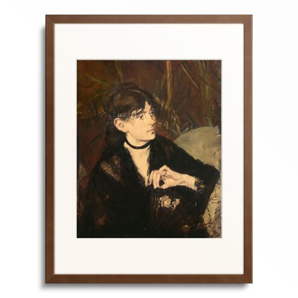 作家名： エドゥアール・マネ  ( 1832年 - 1883年 ) フランスの画家ジャンル： 印象派   Artist： EDOUARD MANETTitle： Berthe Morisot tenant un eventailLocati...
