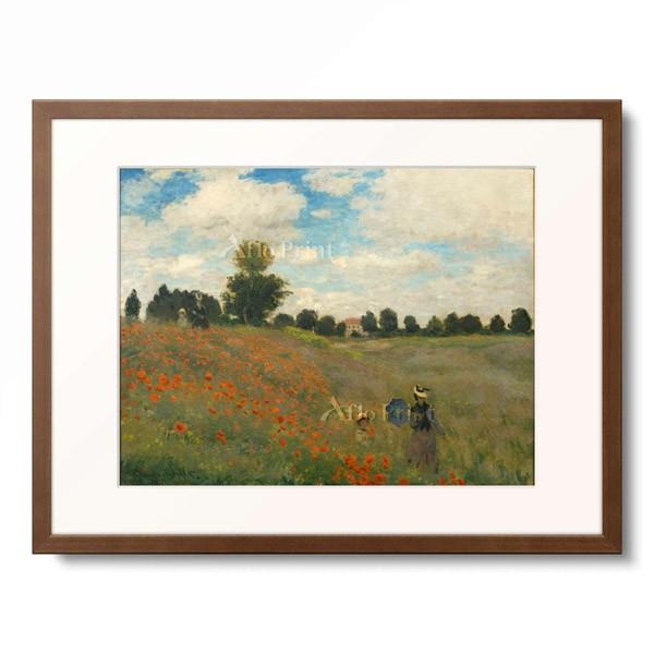 フランスの画家ジャンル ： 印象派 Monet, Claude1840-1926. "Les Coquelicots a Argenteuil" (Mohnfeld bei Argenteuil), 1873. Ol auf Leinwan...