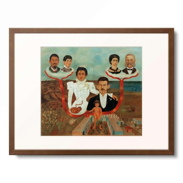 作家名： フリーダ・カーロ  ( 1907年 - 1954年 )タイトル：「私の祖父母、両親そして私（家系図」国籍： メキシコ Kahlo, Frida1907-1954. "Mis abuelos, mis padres y yo" (M...