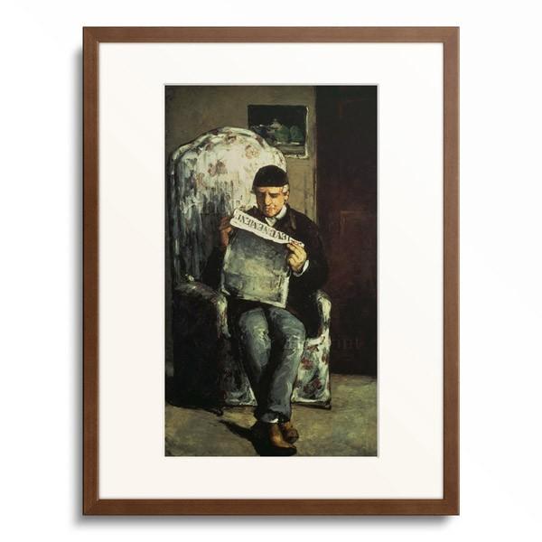 作家名： ポール・セザンヌ ( 1839年 - 1906年 )  タイトル：「レヴェヌマン紙を読む画家の父」フランスの画家ジャンル： 印象派　ポスト印象派  Cezanne, Paul1839-1906. "Louis-Auguste Ce...
