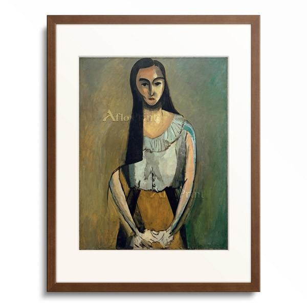作家名： アンリ・マティス  ( 1869年 - 1954年 ) タイトル：「イタリア女」フランスの画家ジャンル： フォーヴィスム　野獣派所蔵：ソロモン・R・グッゲンハイム美術館L'Italienne/Matisse, Henri/1869...