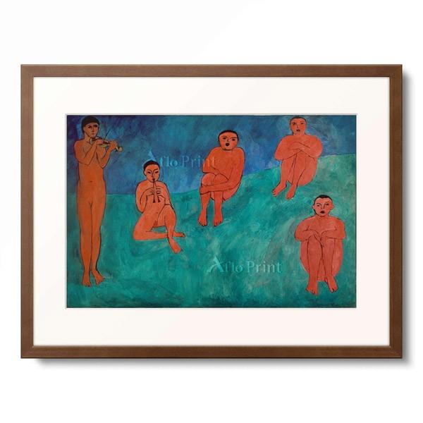 作家名： アンリ・マティス  ( 1869年 - 1954年 ) タイトル：「音楽」フランスの画家ジャンル： フォーヴィスム　野獣派Matisse, Henri/1869-1954."La Musique" (Die Musik), 191...