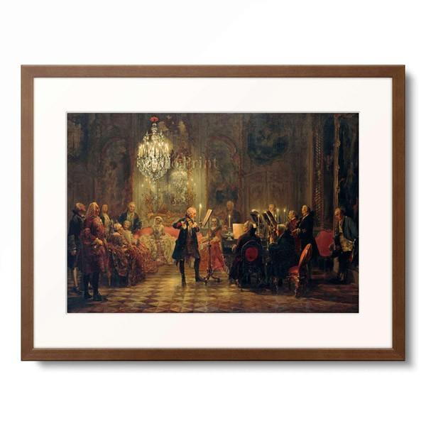 Artist： Adolf von MenzelTitle ： Flute Concert of Frederick the Great at SanssouciDate： (18th)Location：Berlin, SMB, Natio...