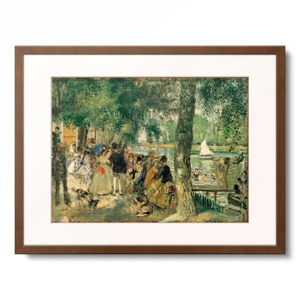 作家名： ピエール＝オーギュスト（オギュスト）・ルノワール  ( 1841年 - 1919年 ) タイトル：ラ・グルヌイエールフランスの画家ジャンル　： 印象派 Renoir, Auguste/1841-1919.Bath in the S...