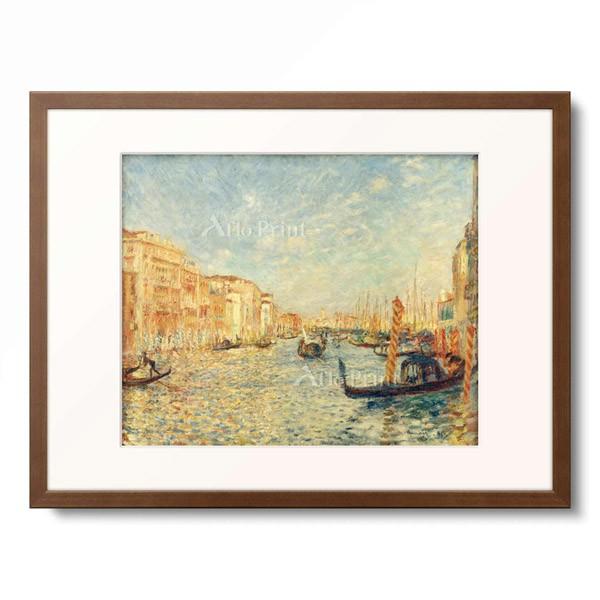 作家名： ピエール＝オーギュスト（オギュスト）・ルノワール  ( 1841年 - 1919年 )タイトル：ヴェツィアの大運河フランスの画家ジャンル　： 印象派 Renoir, Auguste./1841-1919.On the Grand ...