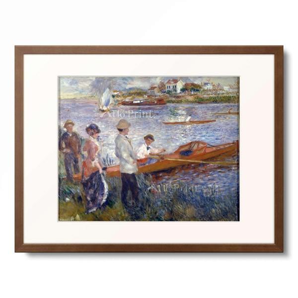 作家名： ピエール＝オーギュスト（オギュスト）・ルノワール  ( 1841年 - 1919年 ) タイトル：シャトーの舟漕ぎたちフランスの画家ジャンル　： 印象派 Renoir, Auguste/1841-1919.Die Ruderer ...