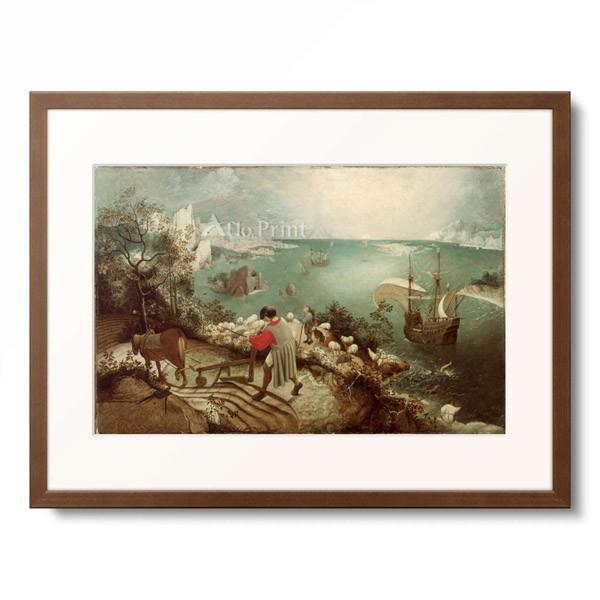 作家名： ピーテル・ブリューゲル 1世 ( 1525年頃 - 1569年 )タイトル：「イカロスの墜落のある風景」国籍： フランドル　ネーデルランドジャンル　： 初期ネーデルランド絵画Brueghel, Pieter the Elder c...