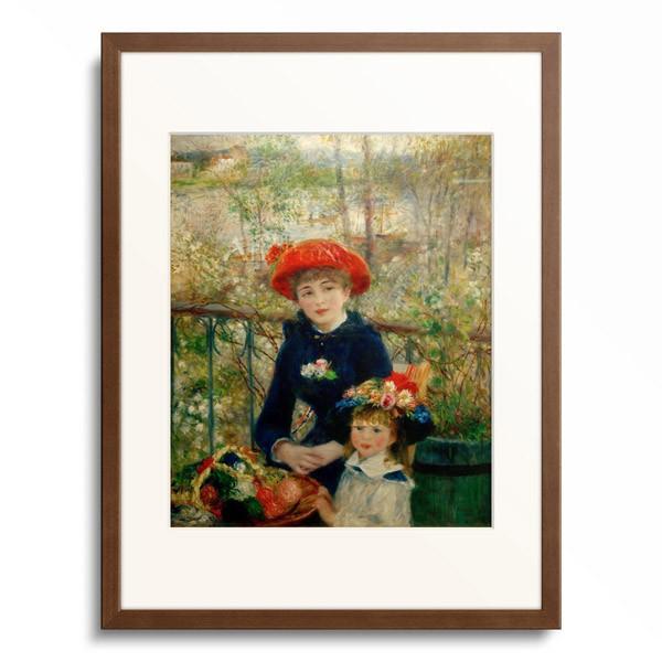 作家名： ピエール＝オーギュスト（オギュスト）・ルノワール  ( 1841年 - 1919年 ) タイトル：「テラスにて」 フランスの画家ジャンル： 印象派 Les deux Soeurs (sur la Terrasse)Renoir, ...