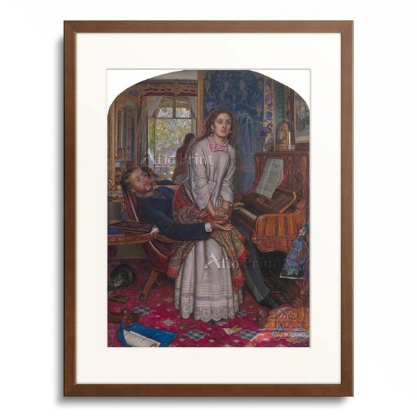 Hunt, William Holman./1827-1910./"The Awaking Conscience" (Das erwachende Gewissen), 1853./Ol auf Leinwand, 76,2 × 55,9 ...