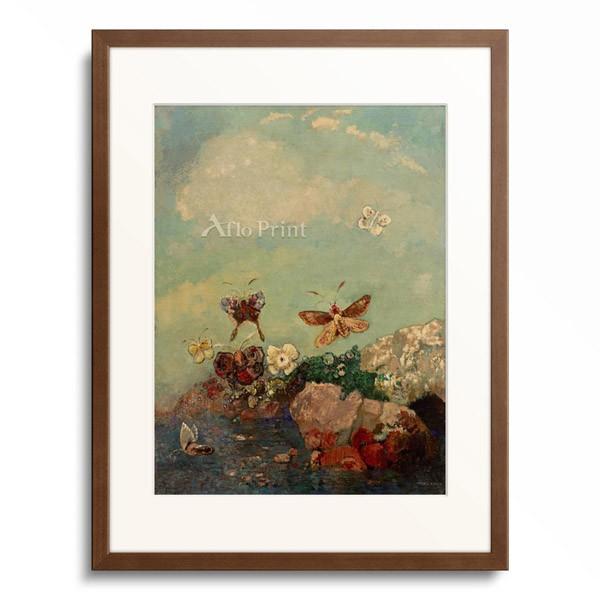 作家名： オディロン・ルドン  ( 1840年 - 1916年 ) フランスの画家ジャンル　： 象徴主義Redon, Odilon/1840-1916./"Papillons" (Schmetterlinge), um 1910./Ol a...