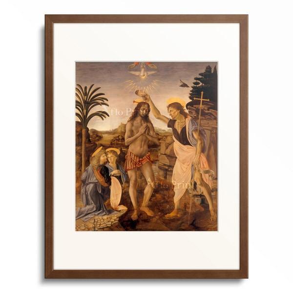 Christ's Baptism/Verrocchio, Andrea del, 1435-1488; in collaboration with his pupil Leoanardo da Vinci, 1452-1519."Chris...