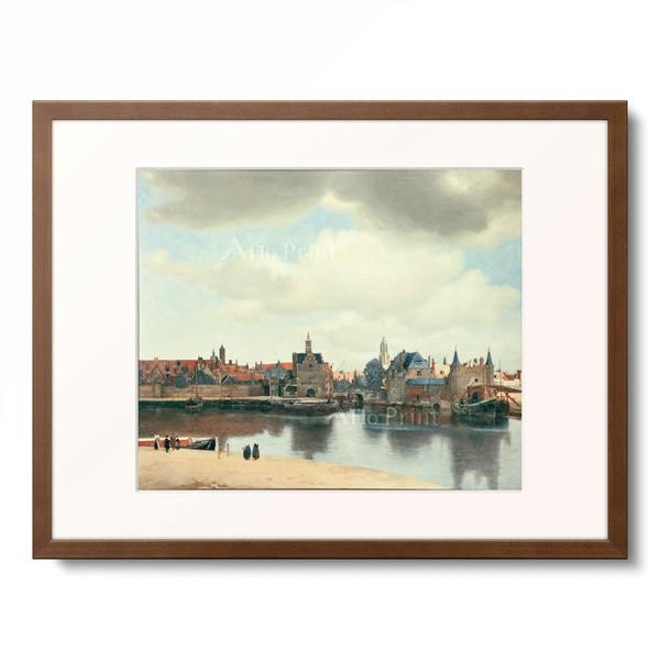 所蔵: マウリッツハウス美術館オランダの画家 ジャンル: バロック / 17世紀 / オランダ絵画黄金期作家名： ヨハネス・フェルメール  ( 1632年 - 1675年 ) タイトル：「デルフトの眺望」国籍： オランダ ジャンル　： バロ...