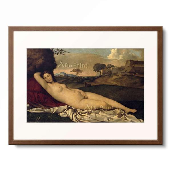 Giorgione/1477/78 - 1510/and Tizian."Venus Resting", c. 1508/10.Oil on canvas, 108.5 × 175cm./(Completed by Titian after...