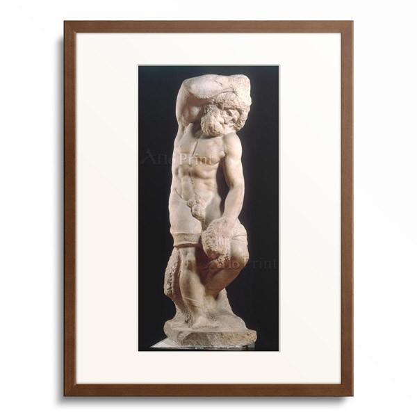 作家名： ミケランジェロ・ブオナローティ  ( 1475年 - 1564年 )タイトル : 囚人像 国籍： イタリア ジャンル　： ルネサンスMichelangelo Buonarroti; 1475-1564."The Bearded S...