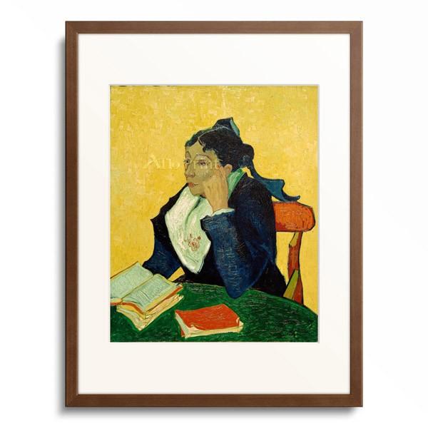 作家名： フィンセント・ファン・ゴッホ ( 1853年 - 1890年 )タイトル：「ジヌー夫人（アルルの女）」国籍： オランダジャンル　印象派　ポスト印象派  Gogh, Vincent van/1853-1890."L'Arlesien...