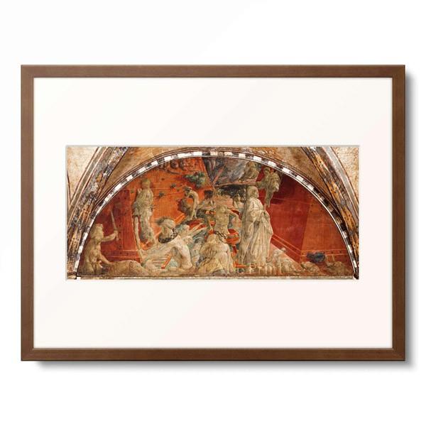 Uccello, Paolo; um 1397 - 1475."Die Sintflut und der Ruckgang der Wasser", 1446/48.Fresko, auf Leinwand ubertragen,/215 ...