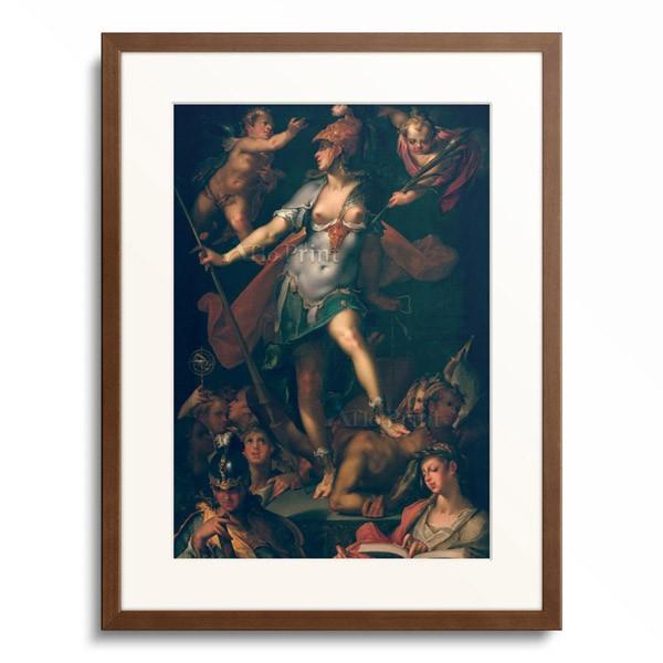 Minerva as Victor over Ignorance/Spranger, Bartholomaeus/1546?1611."Minerva as Victor over Ignorance",c. 1591./Oil on ca...