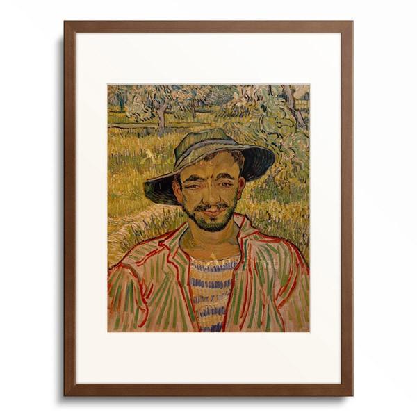 作家名： フィンセント・ファン・ゴッホ  ( 1853年 - 1890年 )タイトル：若い農夫の肖像  国籍： オランダ ジャンル： ポスト印象派　後期印象派   The Gardener/Gogh, Vincent van./1853?1...