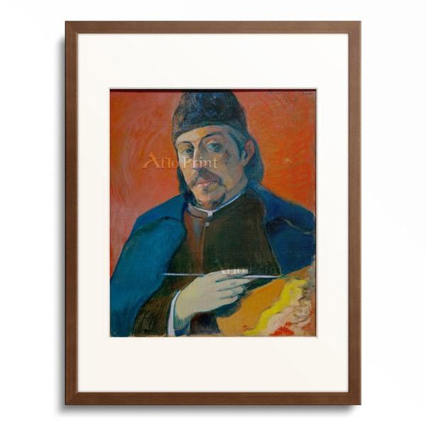 作家名： ポール・ゴーギャン  ( 1848年 - 1903年 ) タイトル：パレットを持つ自画像フランスの画家ジャンル： 印象派　ポスト印象派 Self-portrait with paletteGauguin, Paul French ...