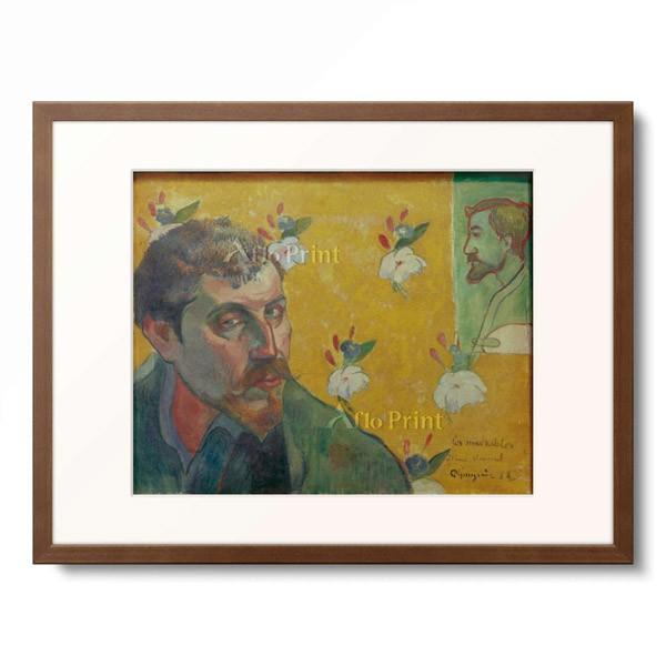 作家名： ポール・ゴーギャン  ( 1848年 - 1903年 )タイトル：自画像（レ・ミゼラブル）フランスの画家ジャンル： 印象派　ポスト印象派 Paul Gauguin / Self-portrait 1888/Gauguin, Pau...