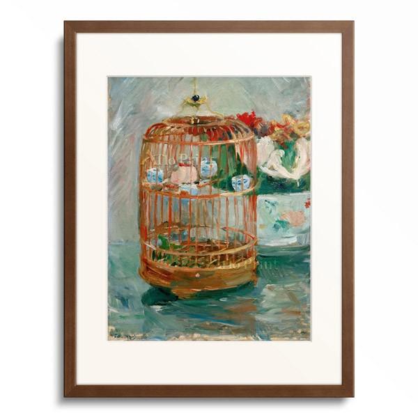 作家名： ベルト・モリゾ  ( 1841年 - 1895年 ) タイトル： 「鳥かご」フランスの画家ジャンル： 印象派 Le cage/Morisot, Berthe/1841-1895./"Le cage" (The Cage), 188...