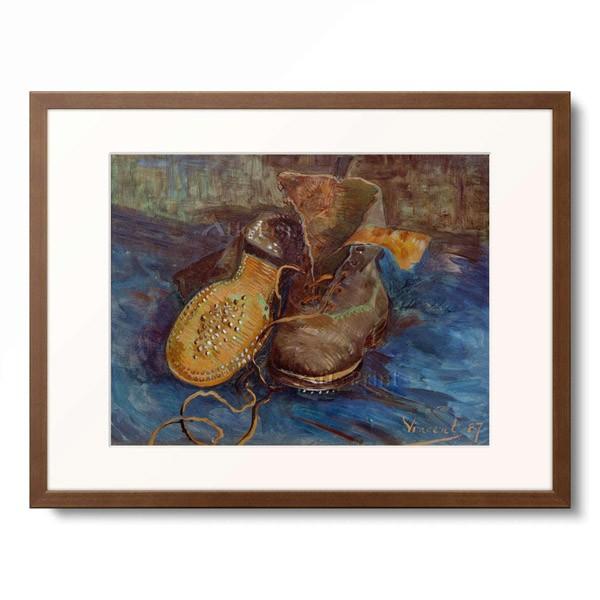 作家名： フィンセント・ファン・ゴッホ  ( 1853年 - 1890年 ) タイトル：一足の靴国籍： オランダ ジャンル　印象派　ポスト印象派  Gogh, Vincent van/1853-1890./"Les Souliers" (E...