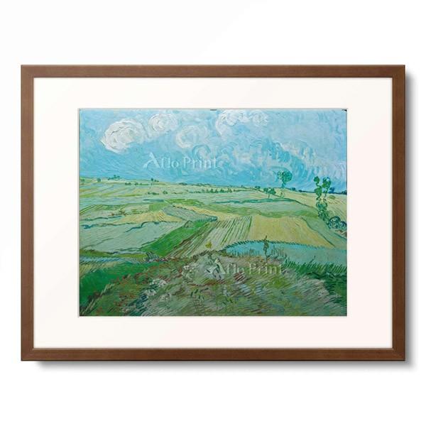 作家名： フィンセント・ファン・ゴッホ  ( 1853年 - 1890年 ) タイトル：雨雲のあるオーヴェールの麦畑国籍： オランダ ジャンル　印象派　ポスト印象派  Gogh, Vincent van/1853-1890."Weizenf...