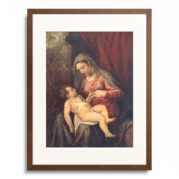 作家名： ティツィアーノ・ヴェチェッリオ (1488/1490年 - 1576年) タイトル：アルベルティーニの聖母国籍： イタリア ジャンル　： ルネサンス　ヴェネツィア派 Titian, real name Tiziano Vecell...