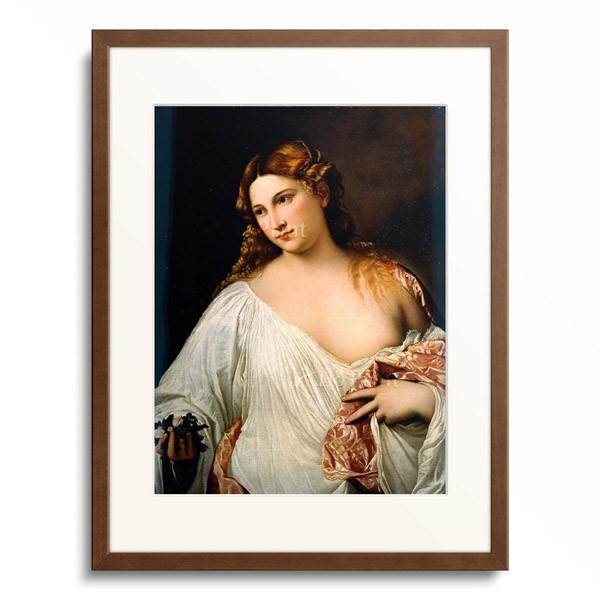 作家名： ティツィアーノ・ヴェチェッリオ (1488/1490年 - 1576年) タイトル：「フローラ」国籍： イタリア ジャンル　： ルネサンス　ヴェネツィア派 Flora/Titian (born Tiziano Vecellio),...
