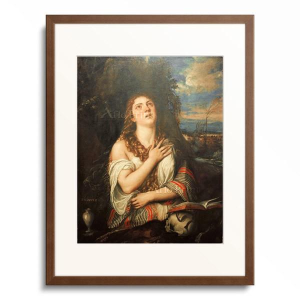 作家名： ティツィアーノ・ヴェチェッリオ (1488/1490年 - 1576年) タイトル：マグダラのマリア国籍： イタリア ジャンル　： ルネサンス　ヴェネツィア派 Mary MagdaleneTitian, real name Tiz...