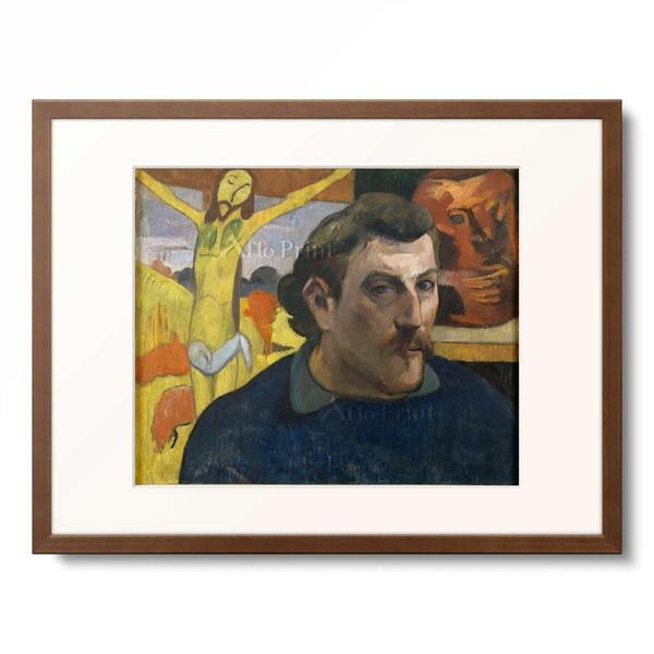 作家名： ポール・ゴーギャン  ( 1848年 - 1903年 ) タイトル：「黄色いキリストのある自画像」フランスの画家ジャンル　： 印象派　ポスト印象派 Gauguin, Paul; franz. Maler; Paris 7.6.18...