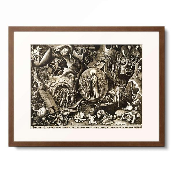 作家名： ピーテル・ブリューゲル 1世 ( 1525年頃 - 1569年 )タイトル：「冥府へ下るキリスト」国籍： フランドル　ネーデルランドジャンル　： 初期ネーデルランド絵画DESCENT THE DESCENT INTO HELL O...