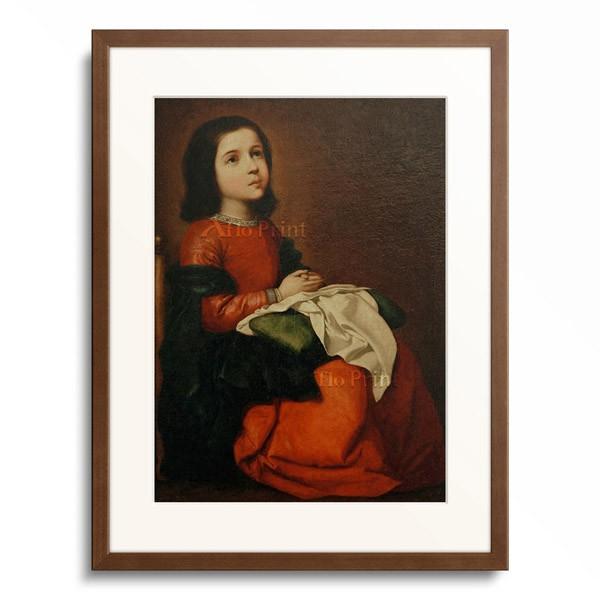 作家名：  フランシスコ・デ・スルバラン ( 1598年 - 1664年 ) タイトル：聖母マリアの少女時代国籍： スペイン ジャンル　： バロック　セビーリャ派　Zurbaran, Francisco de/1598-1664."The ...