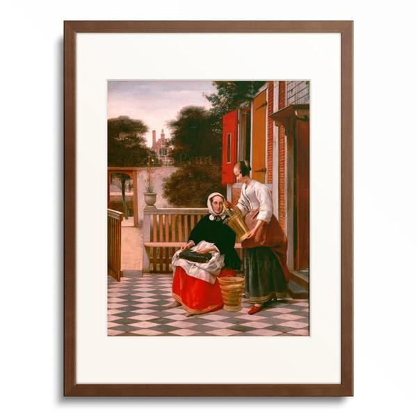 Hooch, Pieter de/1629-1684."Mistress and servant", c. 1660.Oil on canvas, 53 × 42cm./St Petersburg, State Hermitage.Iden...