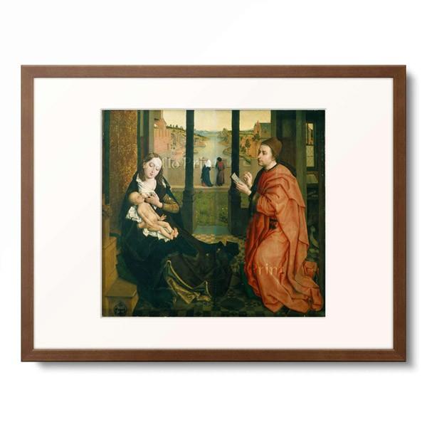 作家名： ロヒール・ヴァン・デル・ウェイデン ( 1399年 - 1464年 ) タイトル：「聖母を描く聖ルカ」国籍： ネーデルランド ジャンル　： 初期ネーデルランド絵画　Saint Luke, painting the Madonna/...