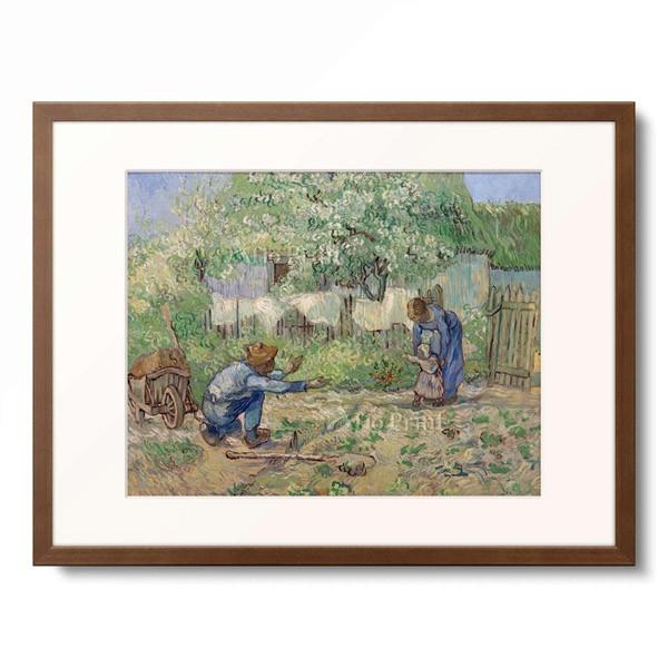 作家名： フィンセント・ファン・ゴッホ  ( 1853年 - 1890年 )タイトル：「歩き始め」国籍： オランダ ジャンル： 印象派　ポスト印象派  Gogh, Vincent van1853-1890. "First Steps", S...