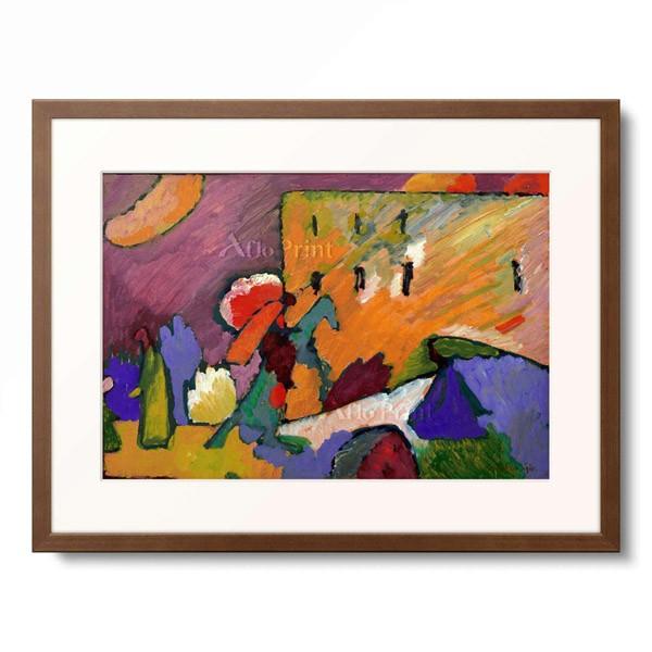 作家名： ワシリー・カンディンスキー  ( 1866年 - 1944年 ) 国籍： ロシア ジャンル　： ドイツ表現主義 Study for Improvisation 3 (Rider on the bridge)Kandinsky, W...