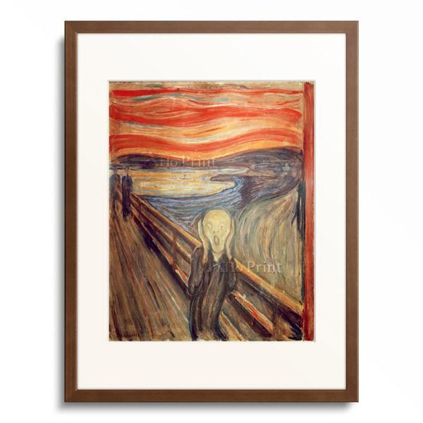 ノルウェーの画家技法: 油彩ジャンル: 象徴主義　表現主義所蔵：オスロ国立美術館The ScreamMunch, Edvard 1863-1944. "The Scream", 1893. Oil on card, 91 × 74cm.Os...