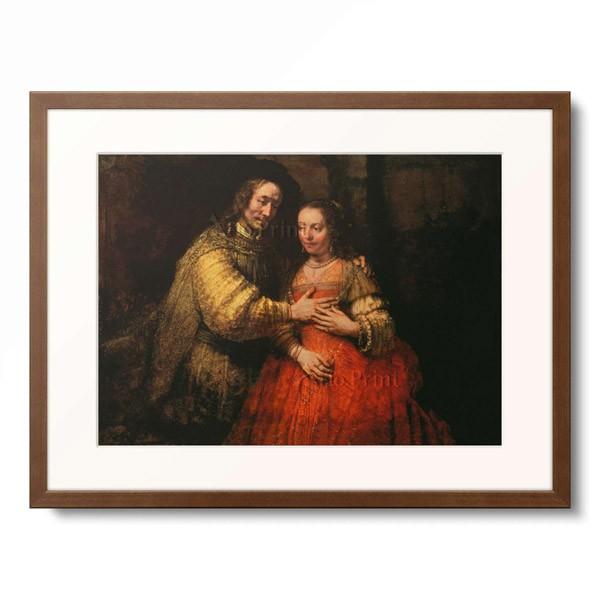 作家名： レンブラント・ファン・レイン  ( 1606年 - 1669年 ) タイトル：「ユダヤの花嫁（イサクとリベカ）」国籍： オランダ ジャンル　： バロック所蔵：アムステルダム国立美術館Isaac and Rebecca./Rembr...